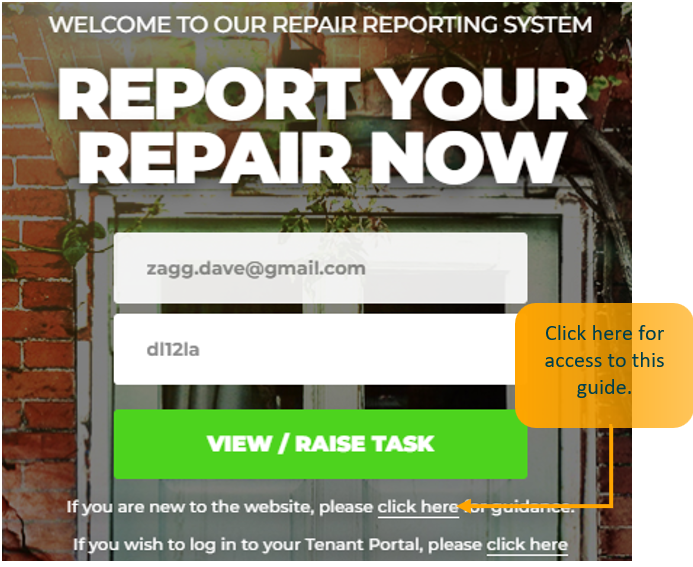 Using the Tenant Repair Reporting System - Tenant Process Manual ...
