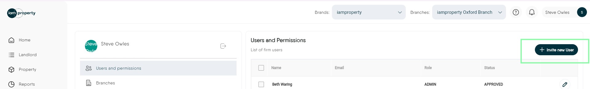 How to add a new User account – iamproperty