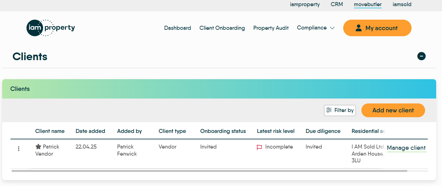 Onboarding invite email – iamproperty